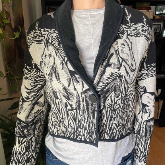 New Identity | Jackets & Coats | New Identity Vintage Woven Horse ...